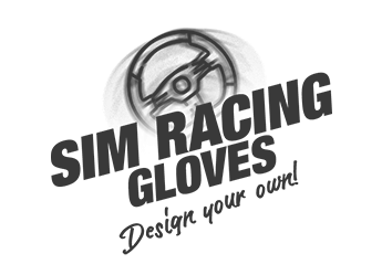 Custom sim racing gloves for digital motorsport - customize your own design