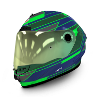 Helmdesign helmade Bell Race Star Haste - helmade Motorradhelm Designs