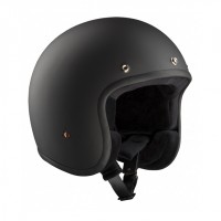 Bandit ECE Black Matte Open Face Helmet - helmade Jet Helmets